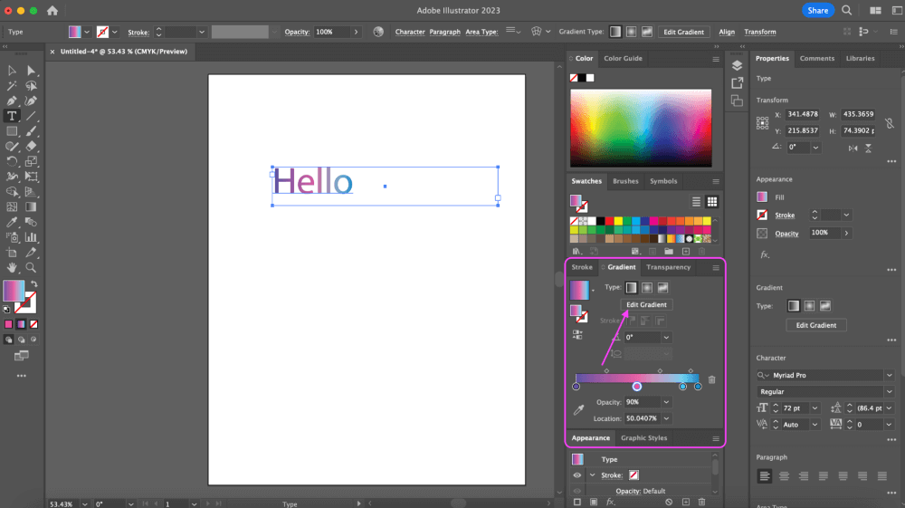 2 Ways To Add Gradient To Text In Adobe Illustrator 2 Ways To Add Gradient To Text In Adobe Illustrator