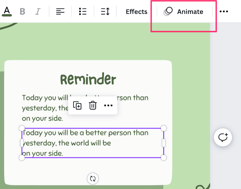 How To Animate Text In Canva Or Mobile 4 Steps 