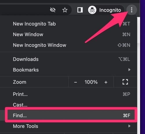 How To Search For A Word On A Web Page In Mac Chrome